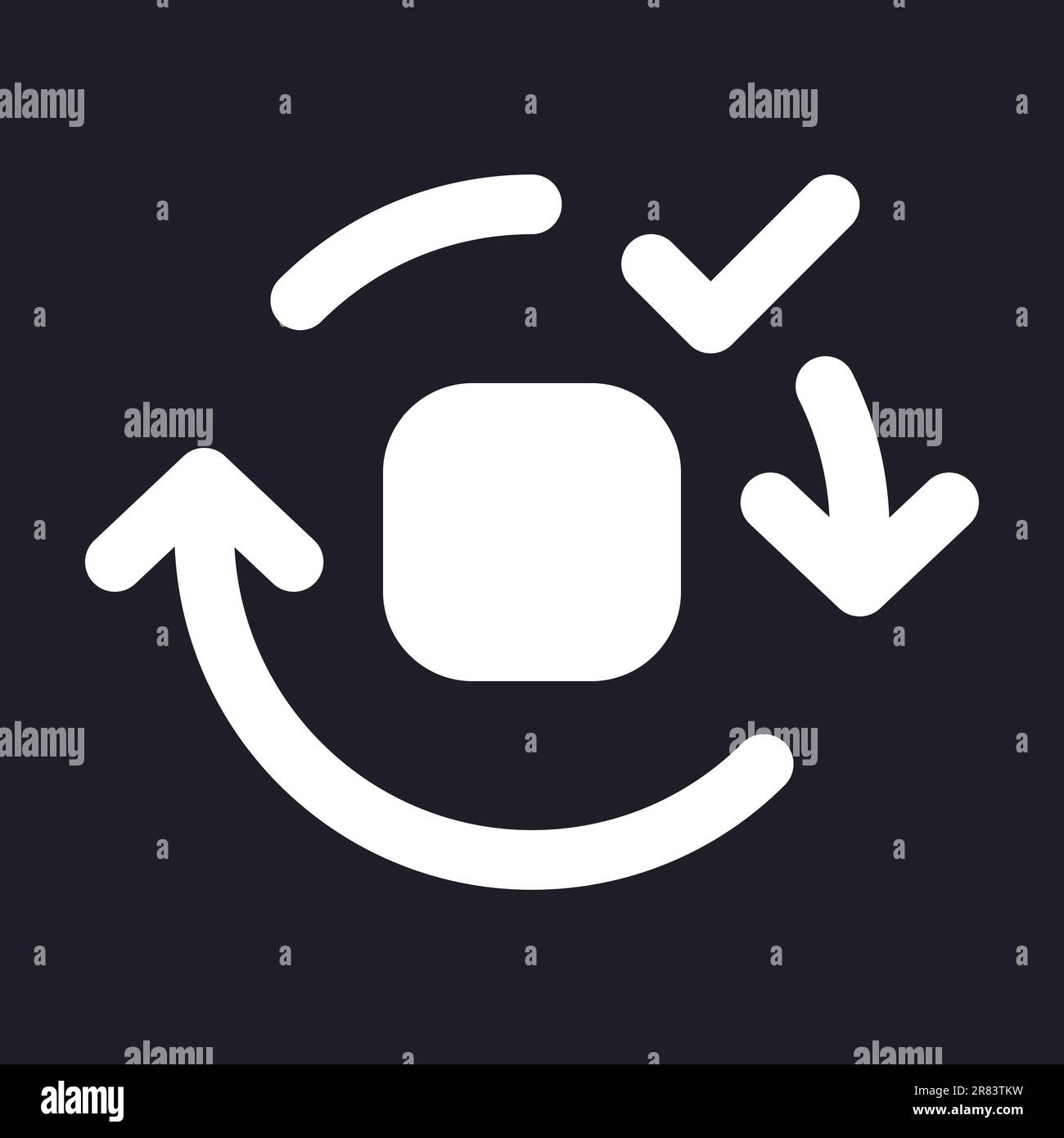 Applying spin motion effect white pixel perfect solid ui icon Stock ... Applying spin motion effect white pixel perfect solid ui icon Stock ...