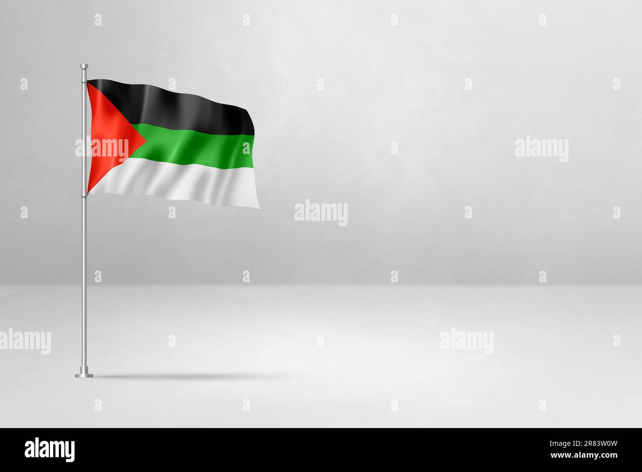 Arabic langage flag, 3D illustration, isolated on white Stock Photo - Alamy