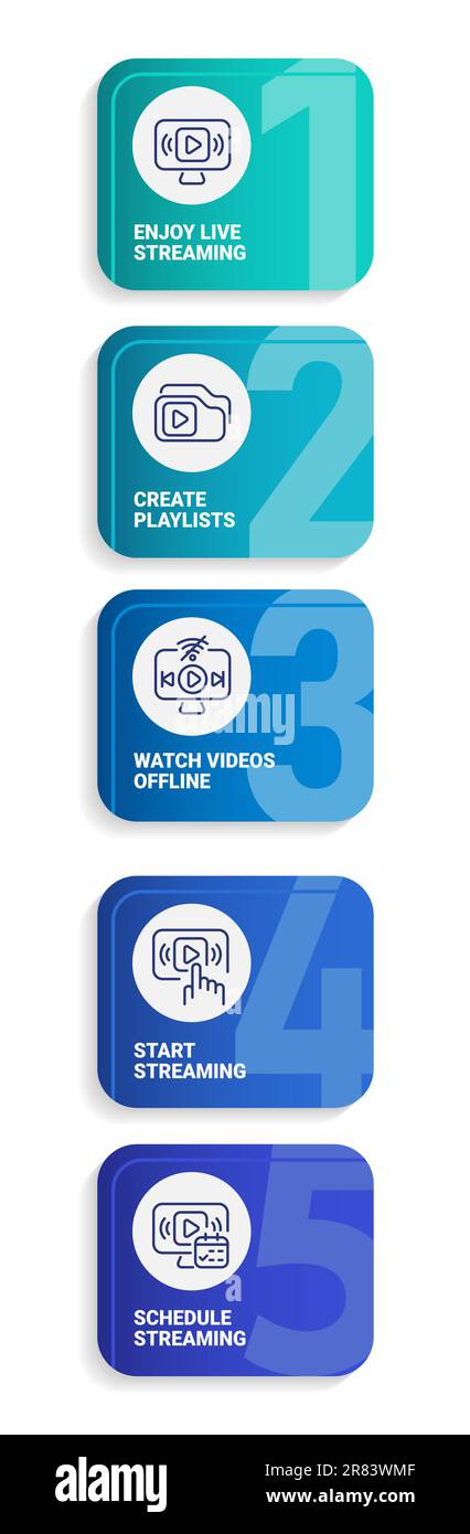 Streaming service infographic chart design template Stock Vector Image ...