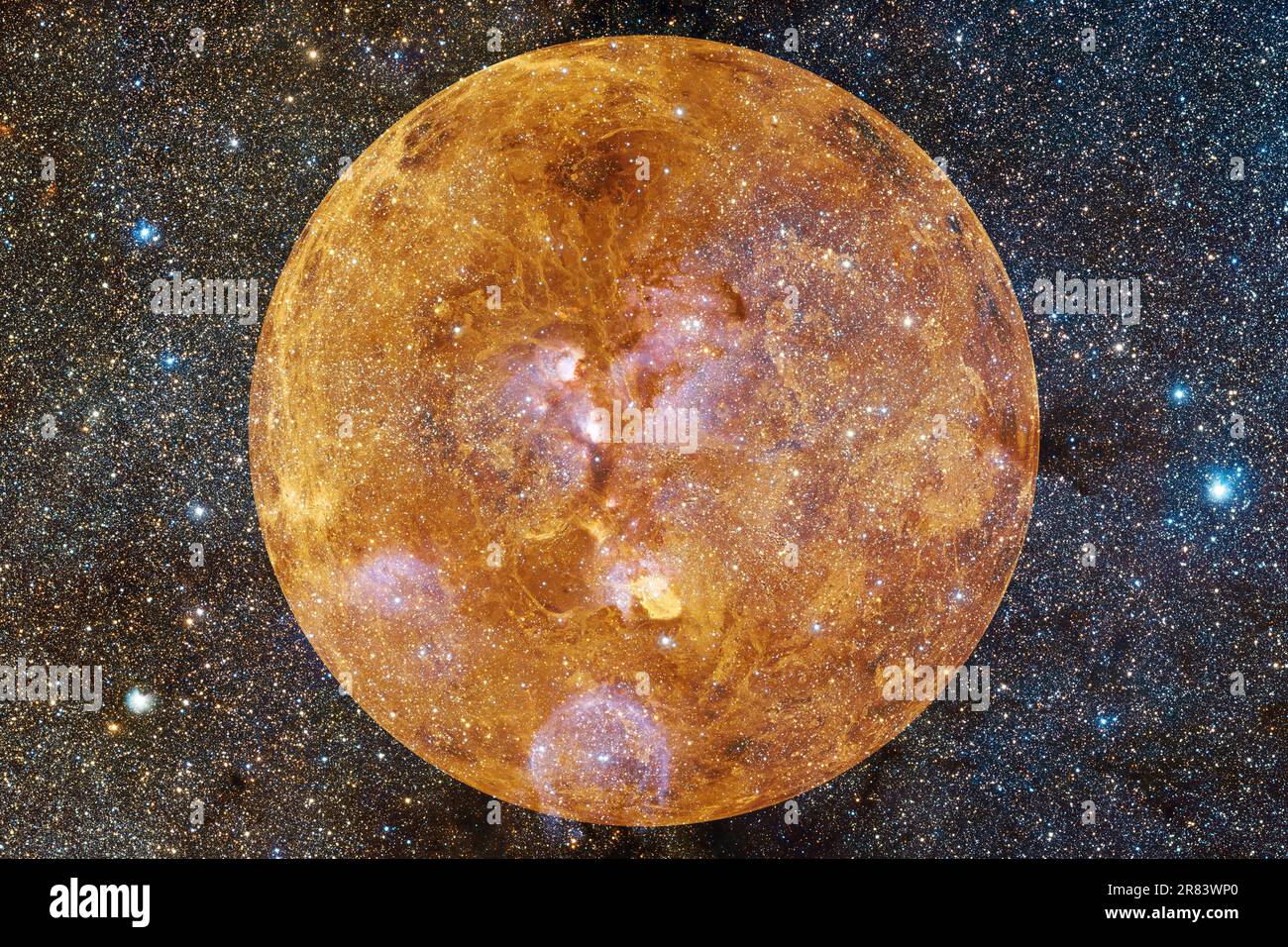 Planet Venus. Solar system. Cosmos art. Elements of this image ...