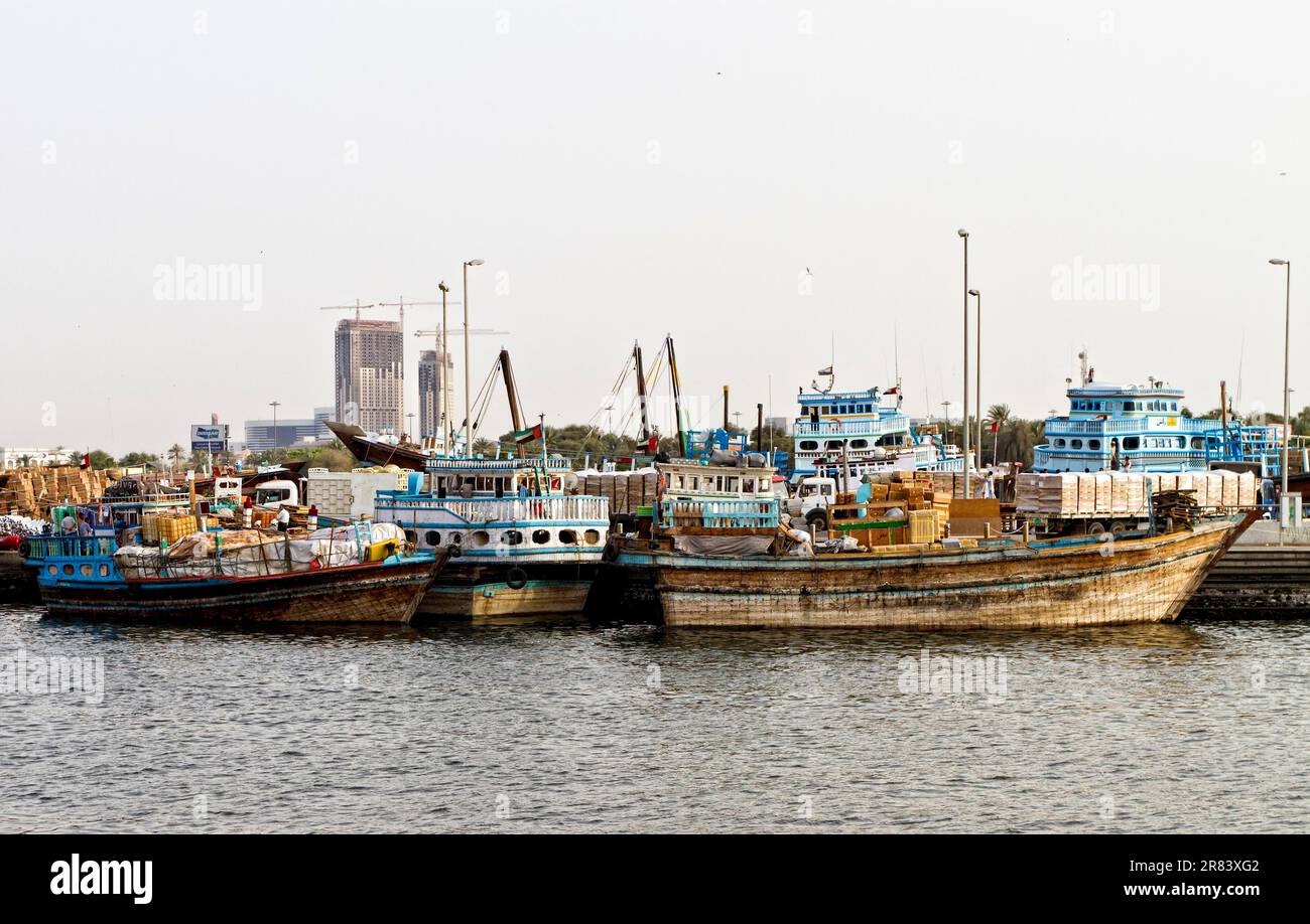 The Dubai Creek is a natural inlet of the Persian Gulf that divides the ...