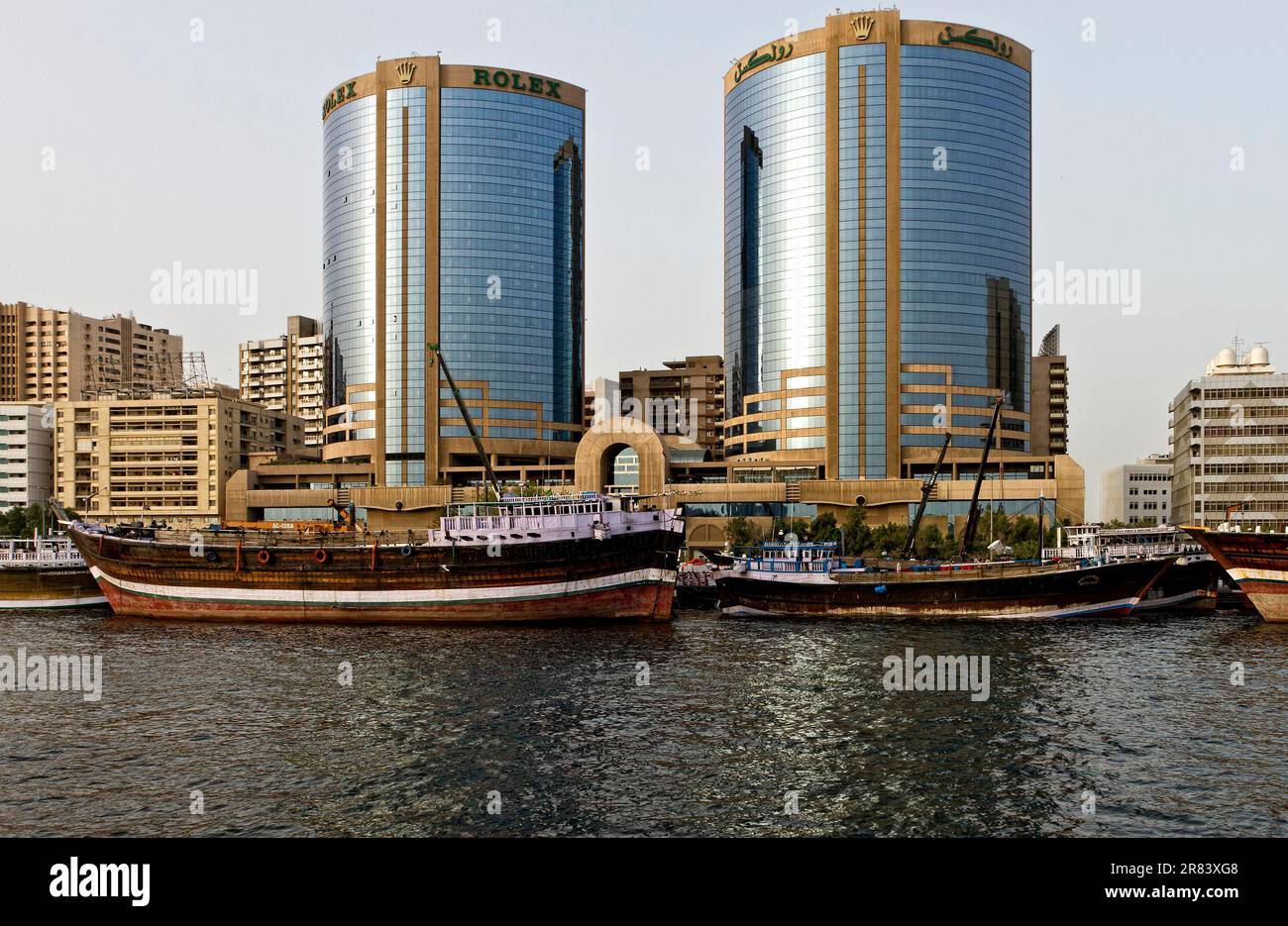 The Dubai Creek is a natural inlet of the Persian Gulf that divides the ...