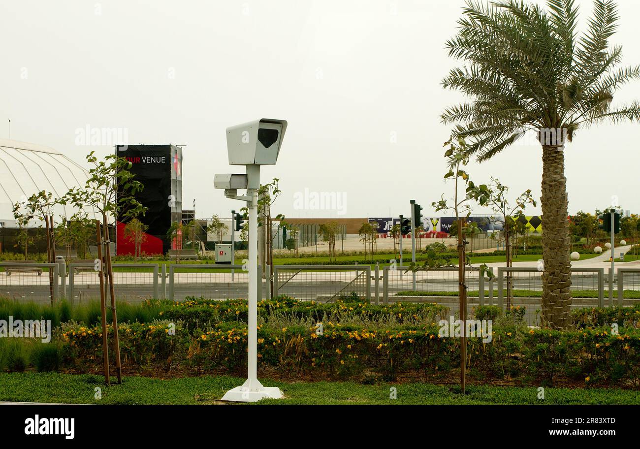 Abu Dhabi speed trap Stock Photo - Alamy