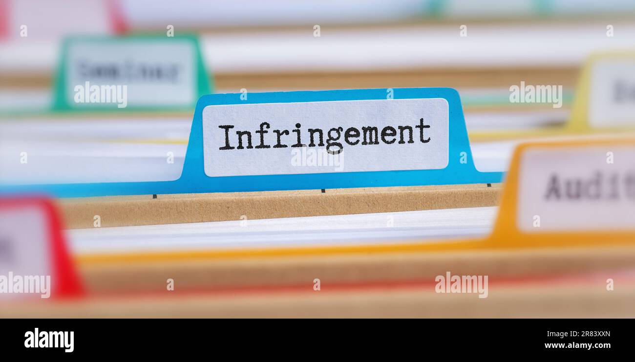 File folders with a tab labeled Infringement Stock Photo - Alamy File folders with a tab labeled Infringement Stock Photo - Alamy