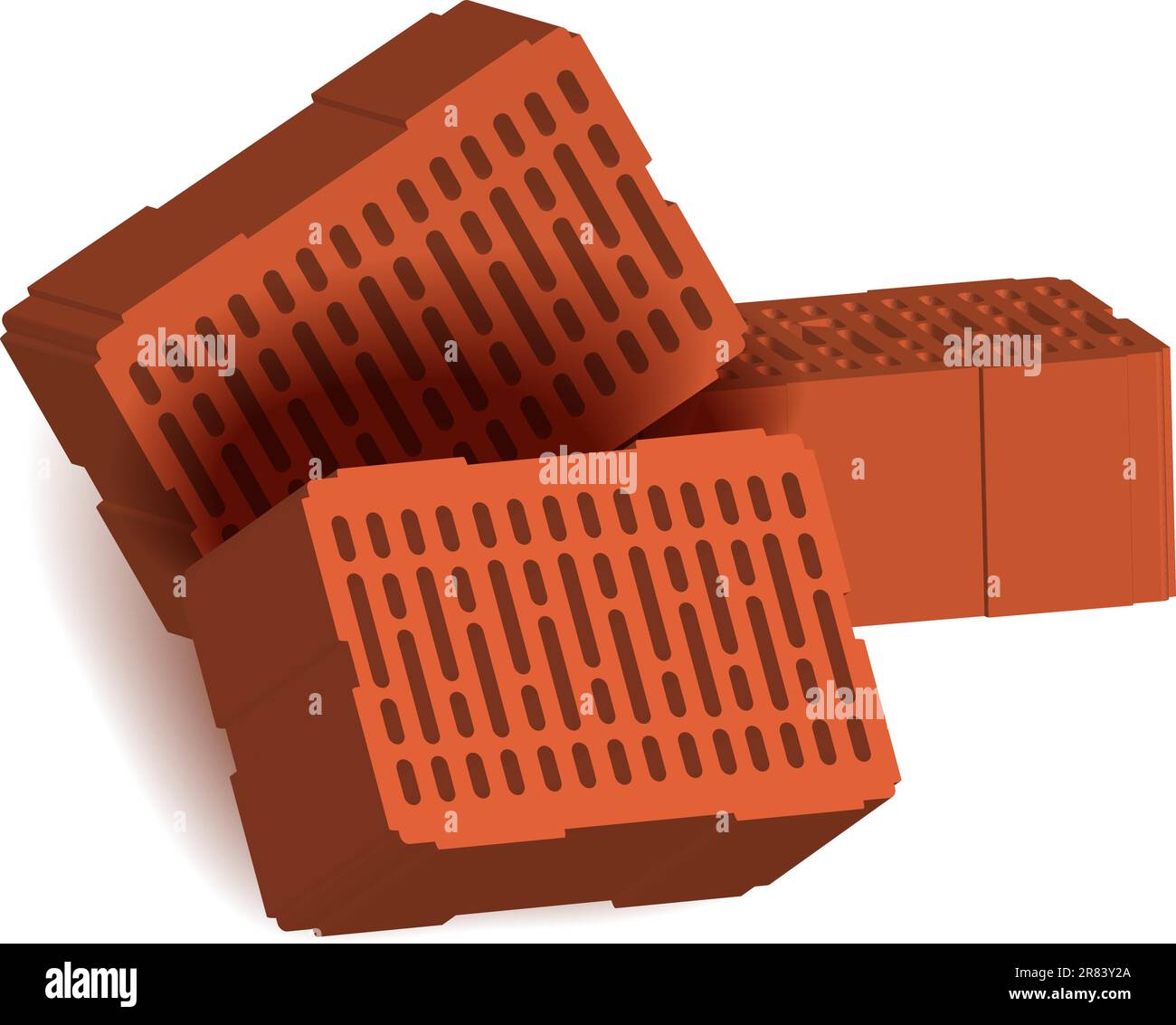 Porous bricks Stock Vector Images - Alamy