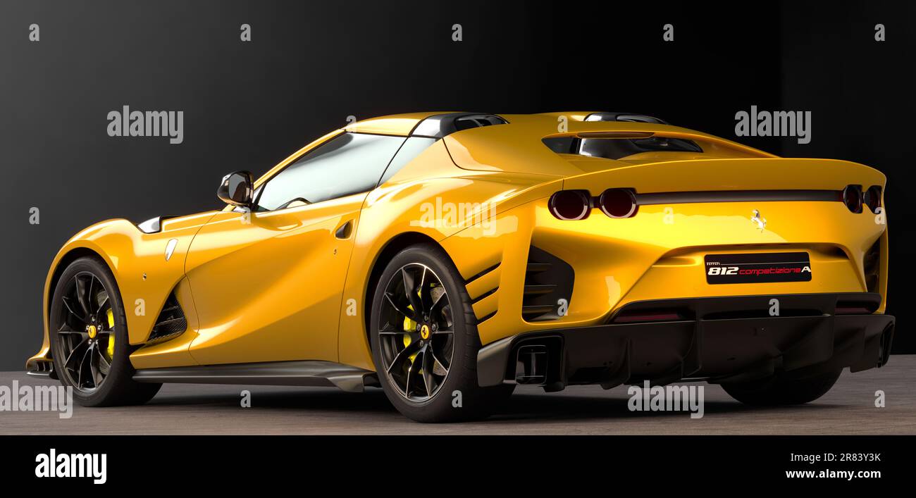 Ferrari 812 Competizione in the studio Stock Photo - Alamy