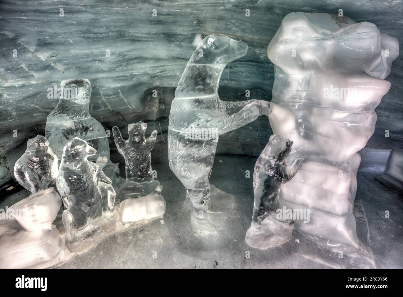 Ice sculpture. Switzerland. Jungfraujoch Stock Photo - Alamy