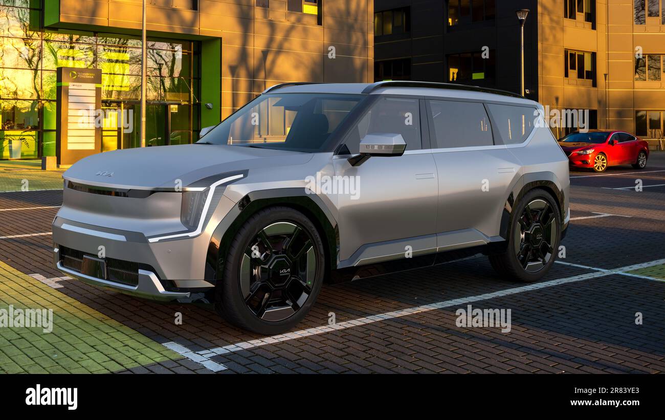Kia EV9 - electric SUV in the Kia family of cars Stock Photo - Alamy
