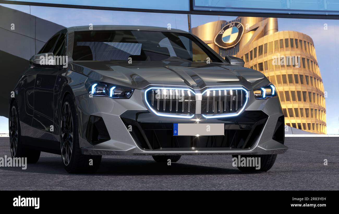 New BMW i5 - The first electric BMW i5 Stock Photo - Alamy