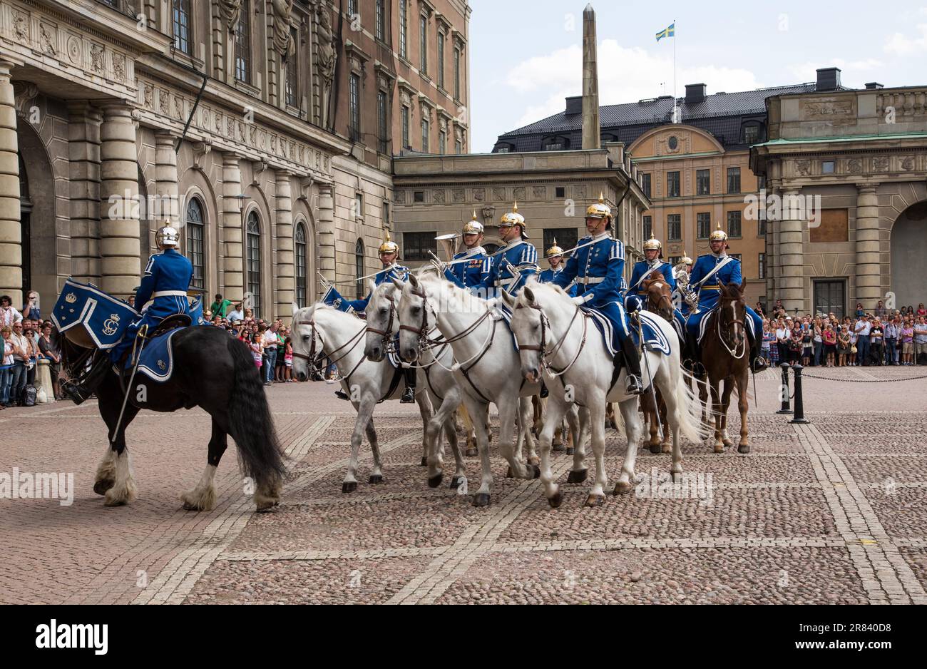 The Swedish capital Stockholm, Guard mounting Stock Photo - Alamy
