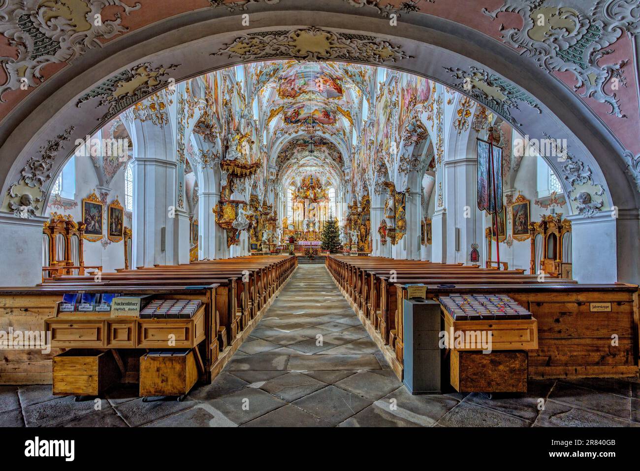 Rottenbuch, Parish Church of the Nativity of Mary Stock Photo - Alamy