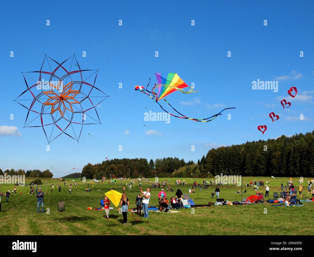 Kite festival, kite flying Stock Photo - Alamy