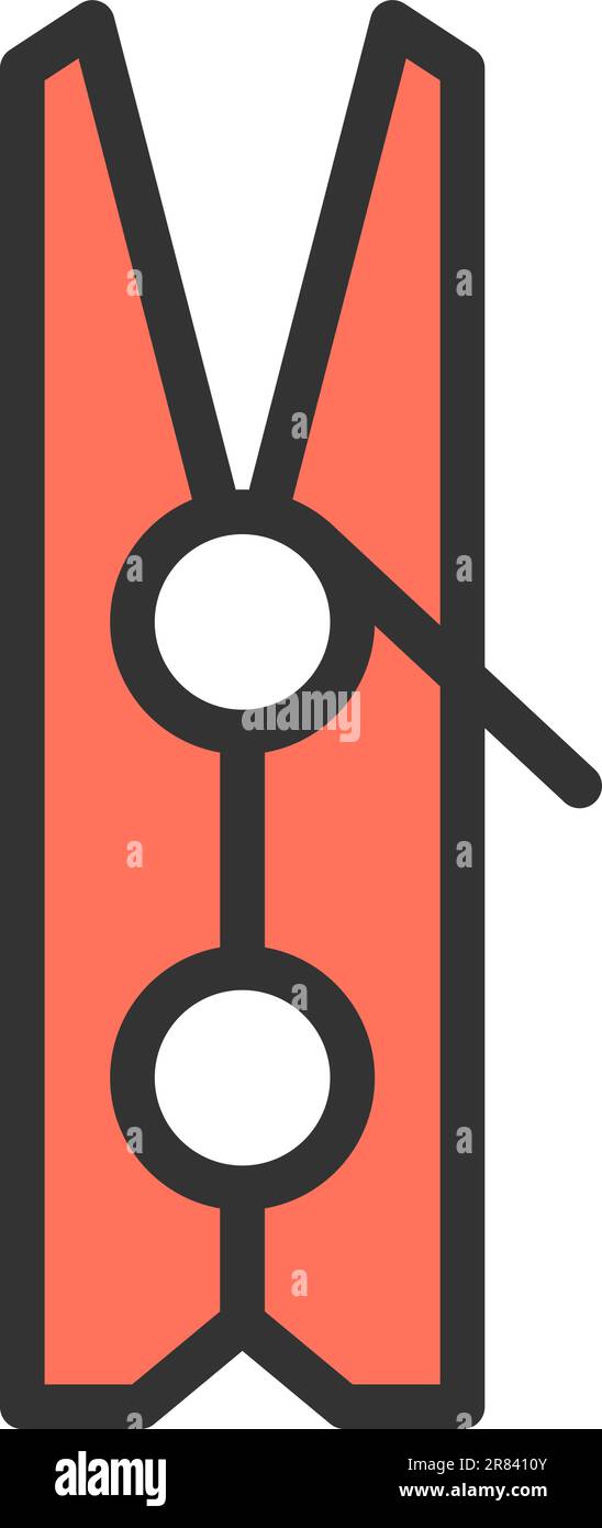 Clothespin icon vector image Stock Vector Image & Art - Alamy