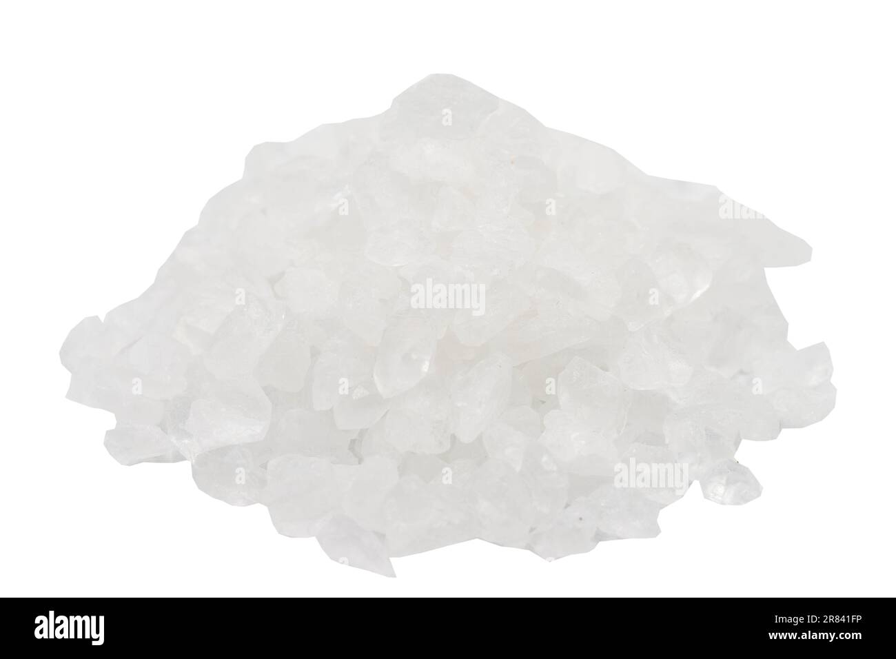 Citric acid or Lemon salt isolated on white background. Pile of Citric ...