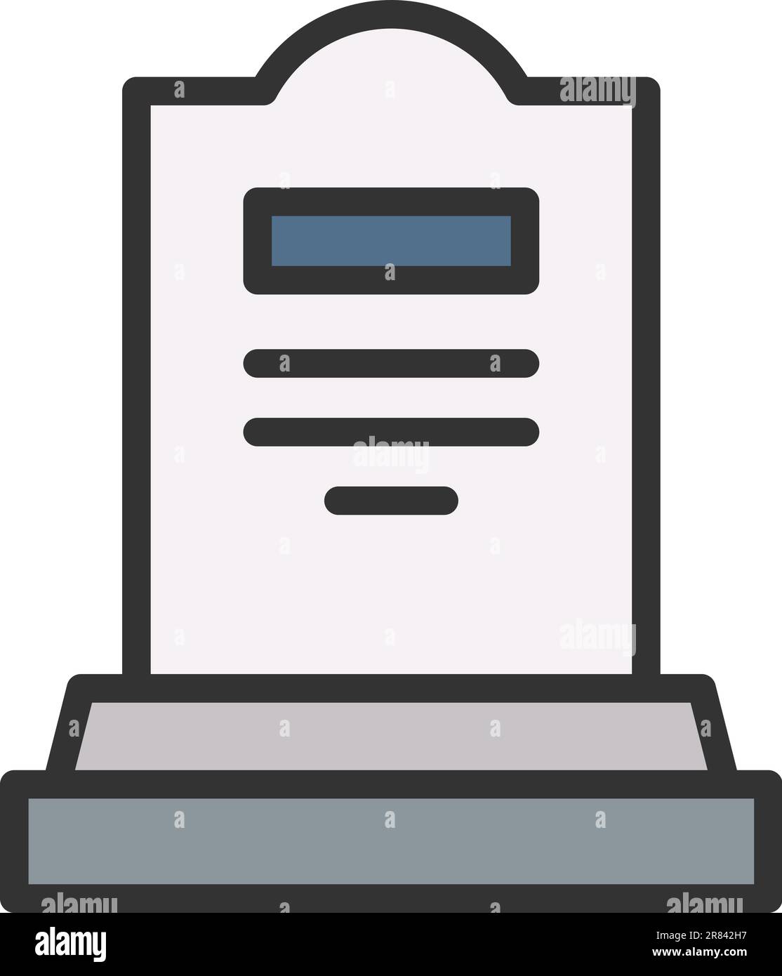 Gravestone icon vector image Stock Vector Image & Art - Alamy