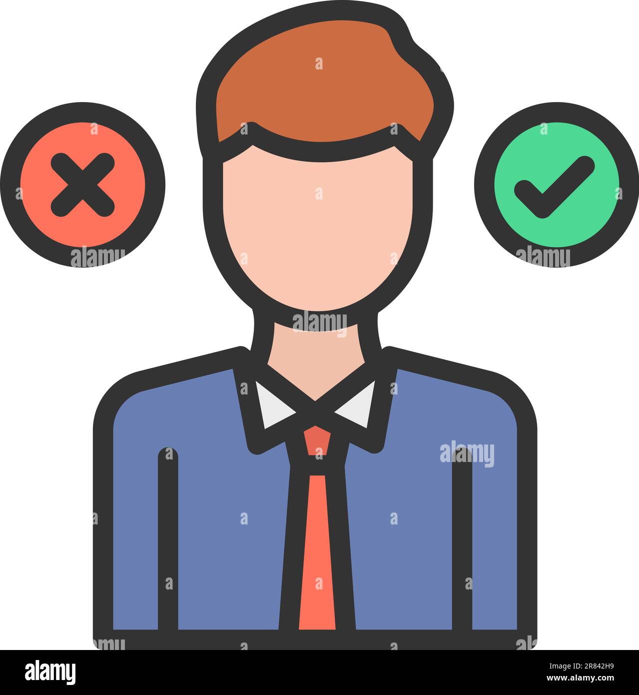 Decision Making icon vector image Stock Vector Image & Art - Alamy