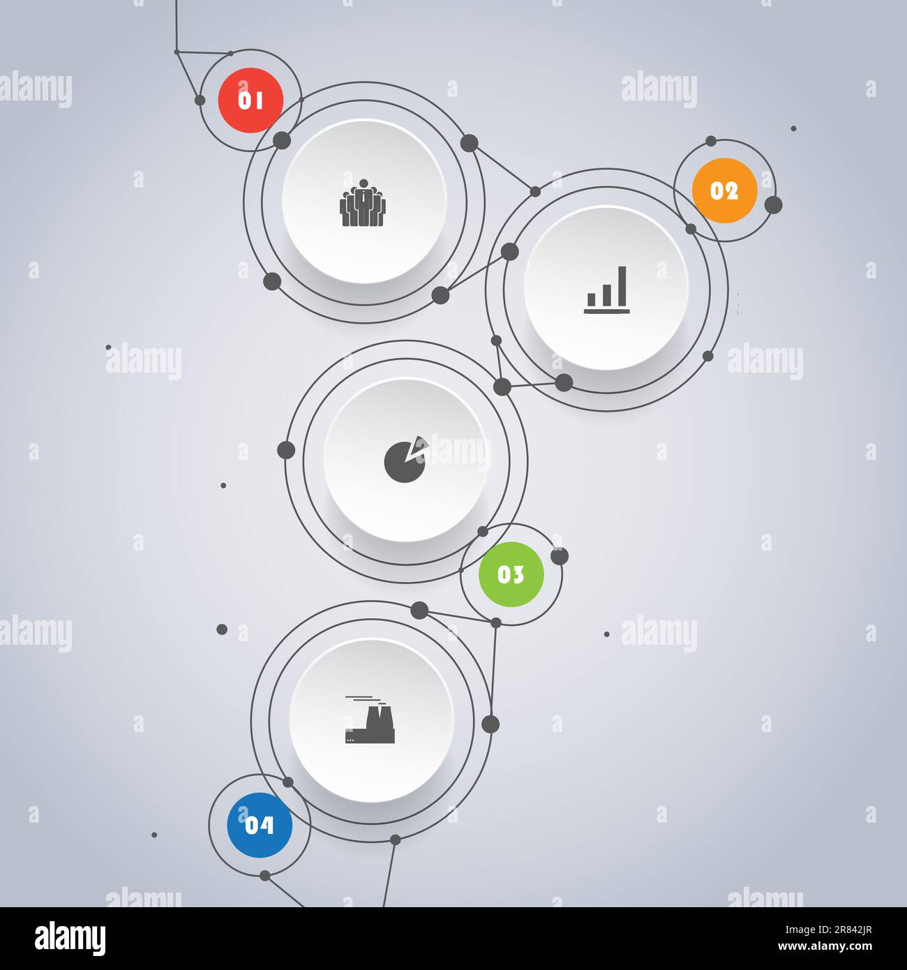 Colorful Minimal Infographics Layout Creative Design, Chart, Diagram ...