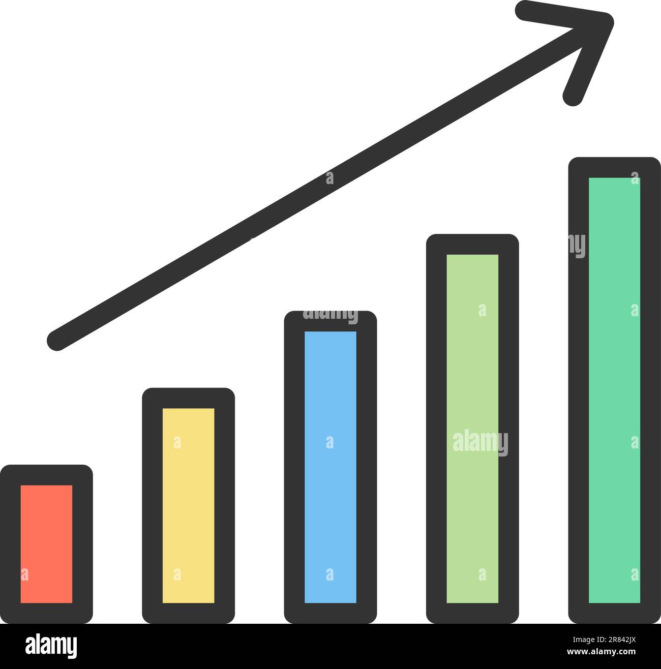 Growth icon vector image Stock Vector Image & Art - Alamy