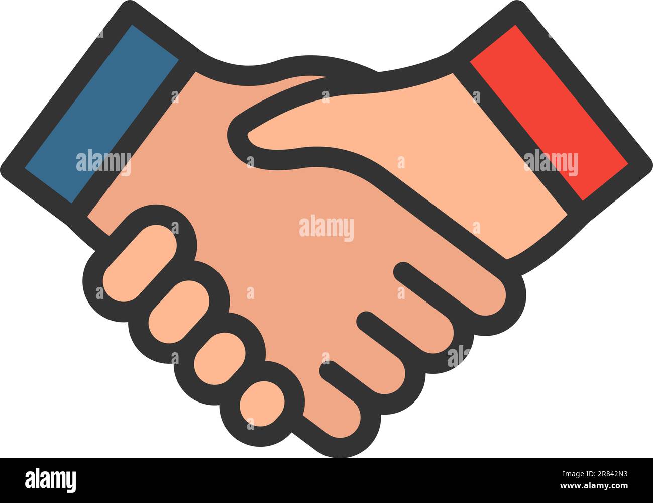 Handshake icon vector image Stock Vector Image & Art - Alamy
