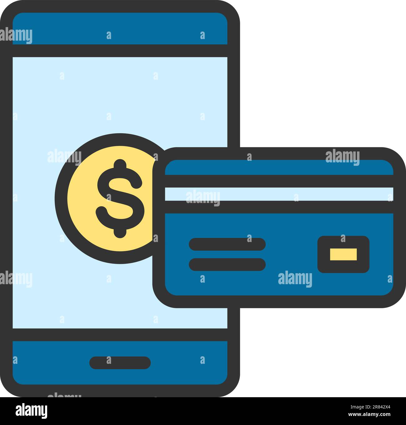 Cashless Payment icon vector image Stock Vector Image & Art - Alamy