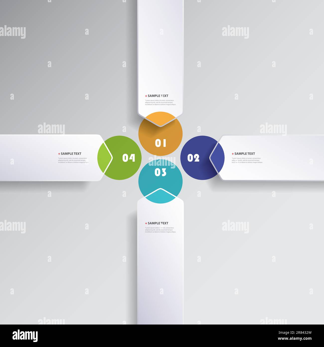 Colorful Minimal Paper Cut Infographics Design, Presentation Template ...