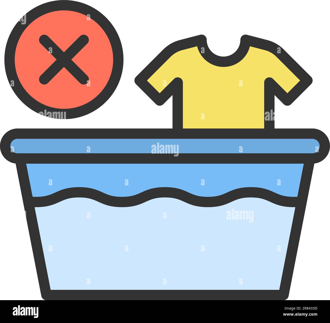 Do Not Wash icon vector image Stock Vector Image & Art - Alamy
