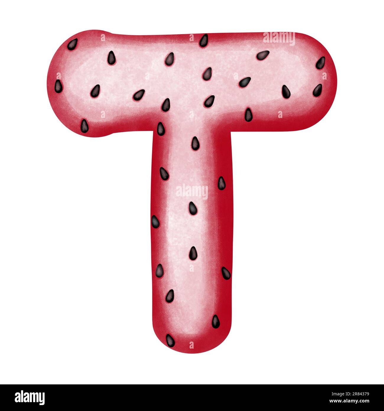 Watermelon alphabet letter T clipart.Summer watermelon alphabet ...