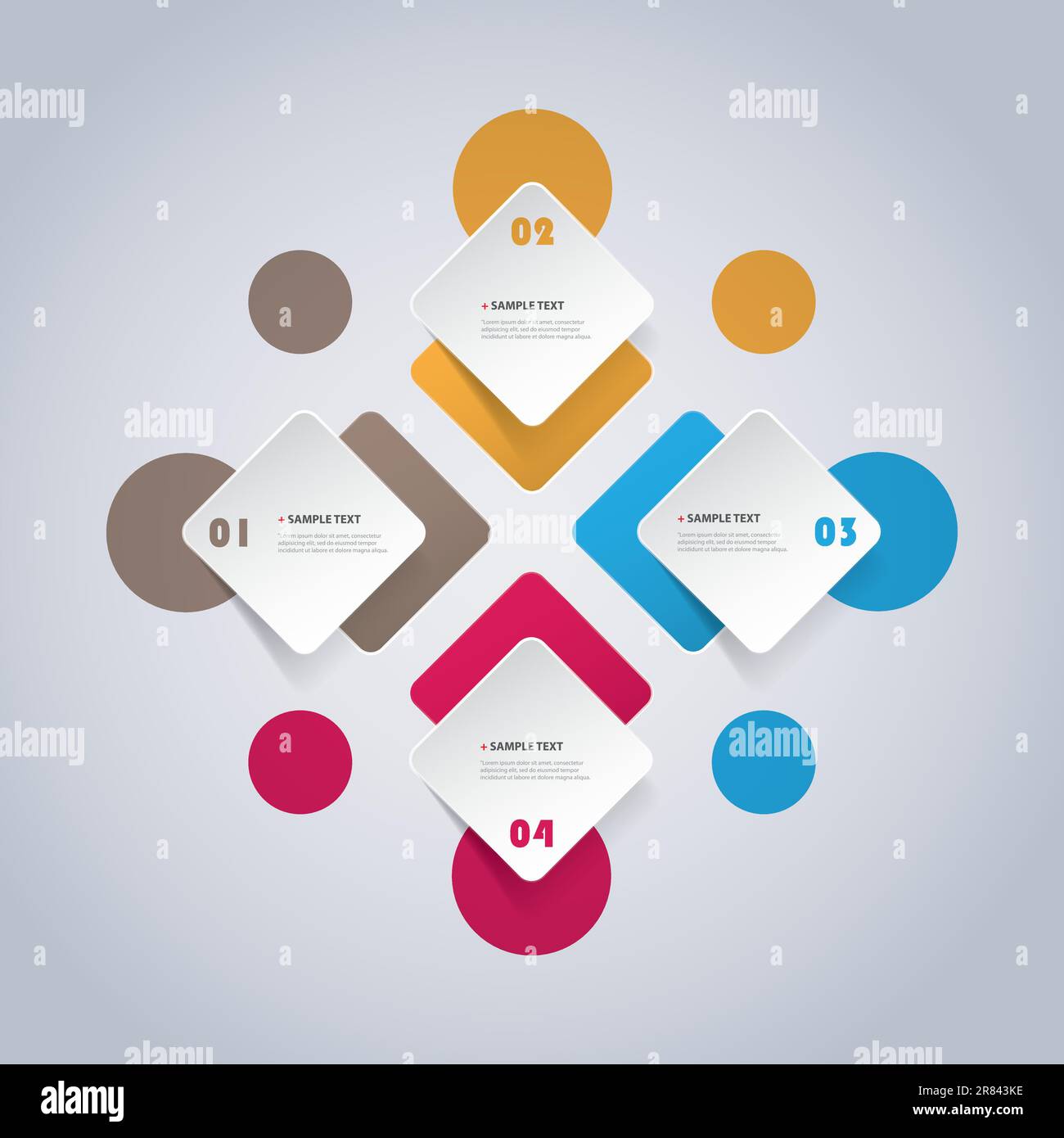 Colorful Minimal Paper Cut Infographics Design, Presentation Template ...