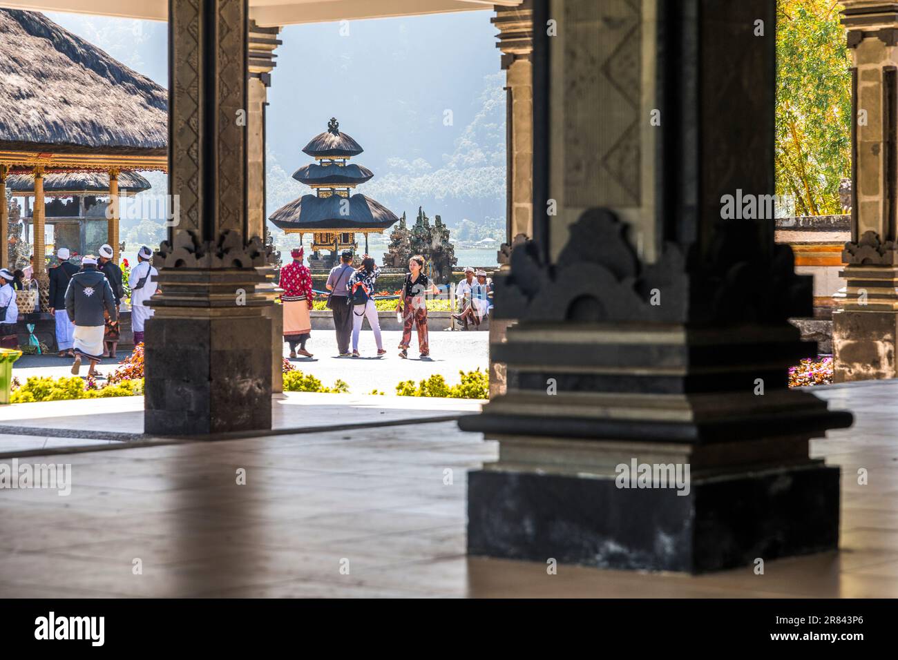 Indonesia, Bali, the Pura Ulun Danu Bratan temple XVII century ...