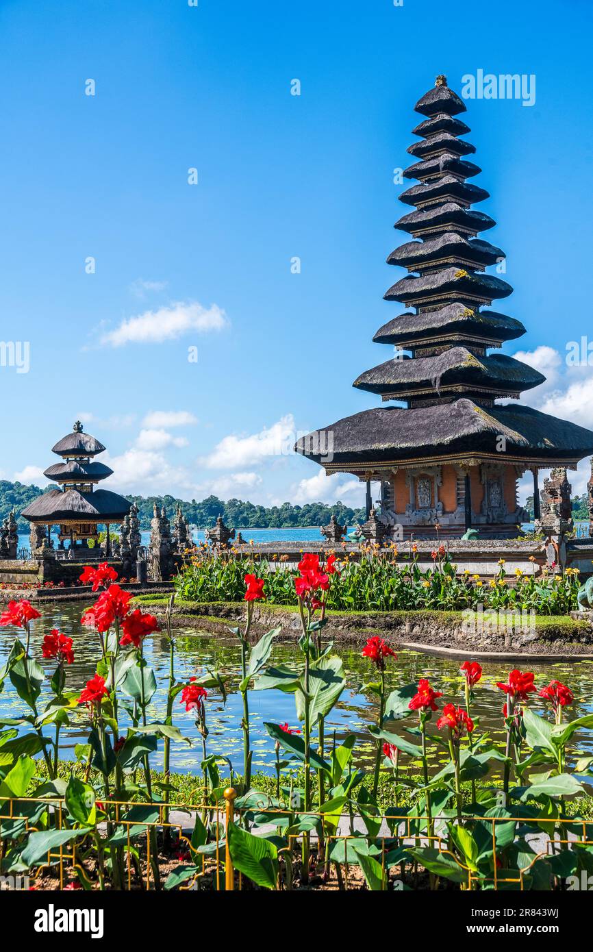 Indonesia, Bali, the Pura Ulun Danu Bratan temple XVII century ...