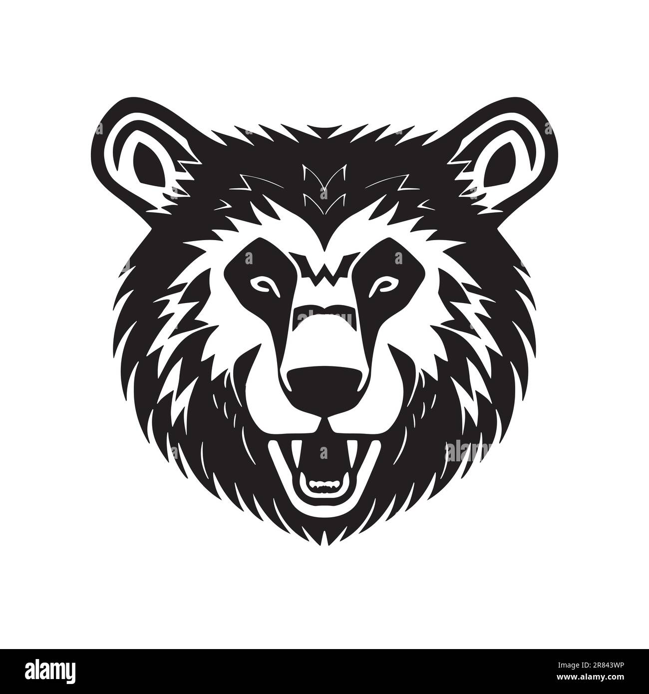 Bear Head Vector