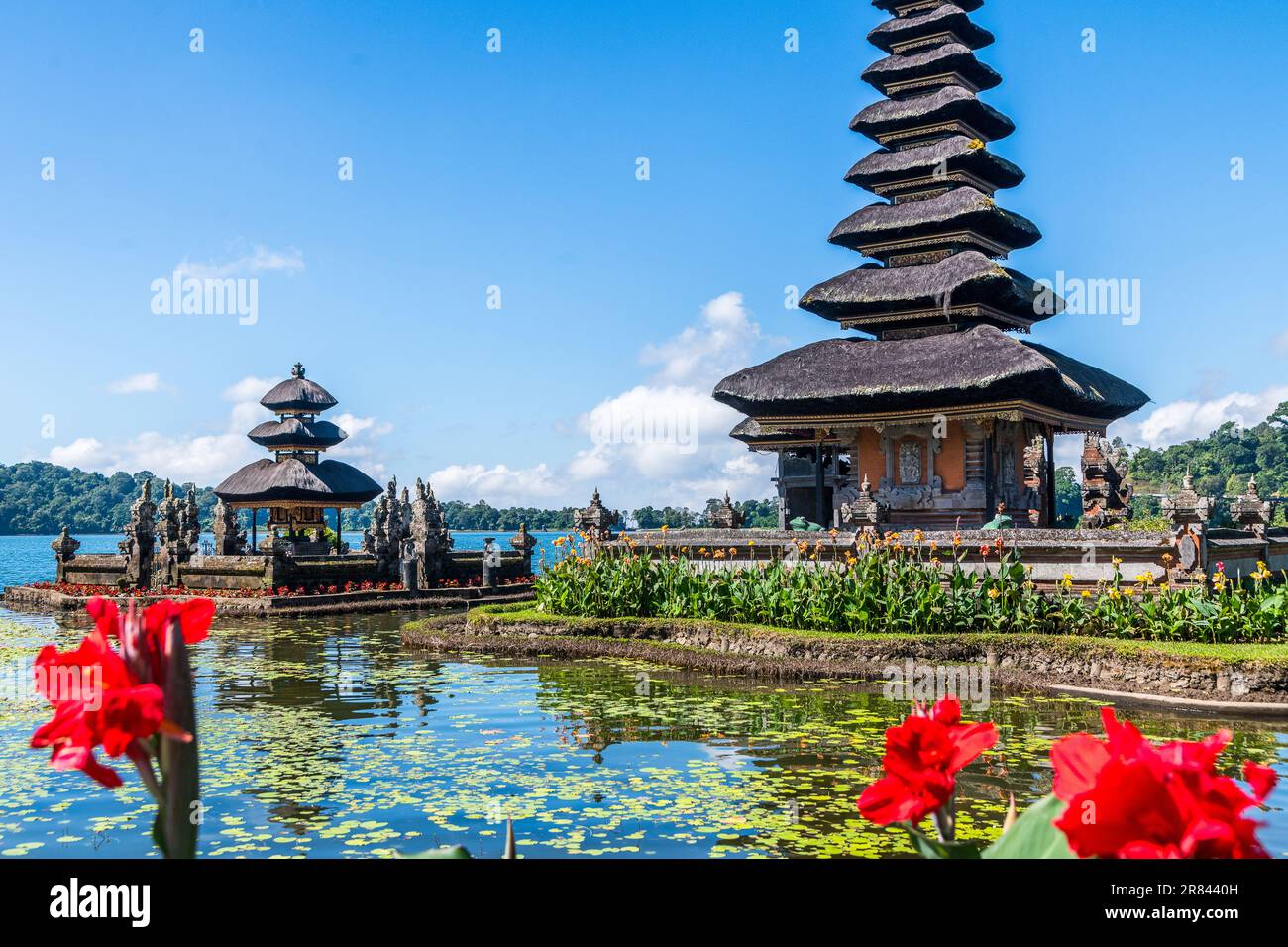Indonesia, Bali, the Pura Ulun Danu Bratan temple XVII century ...
