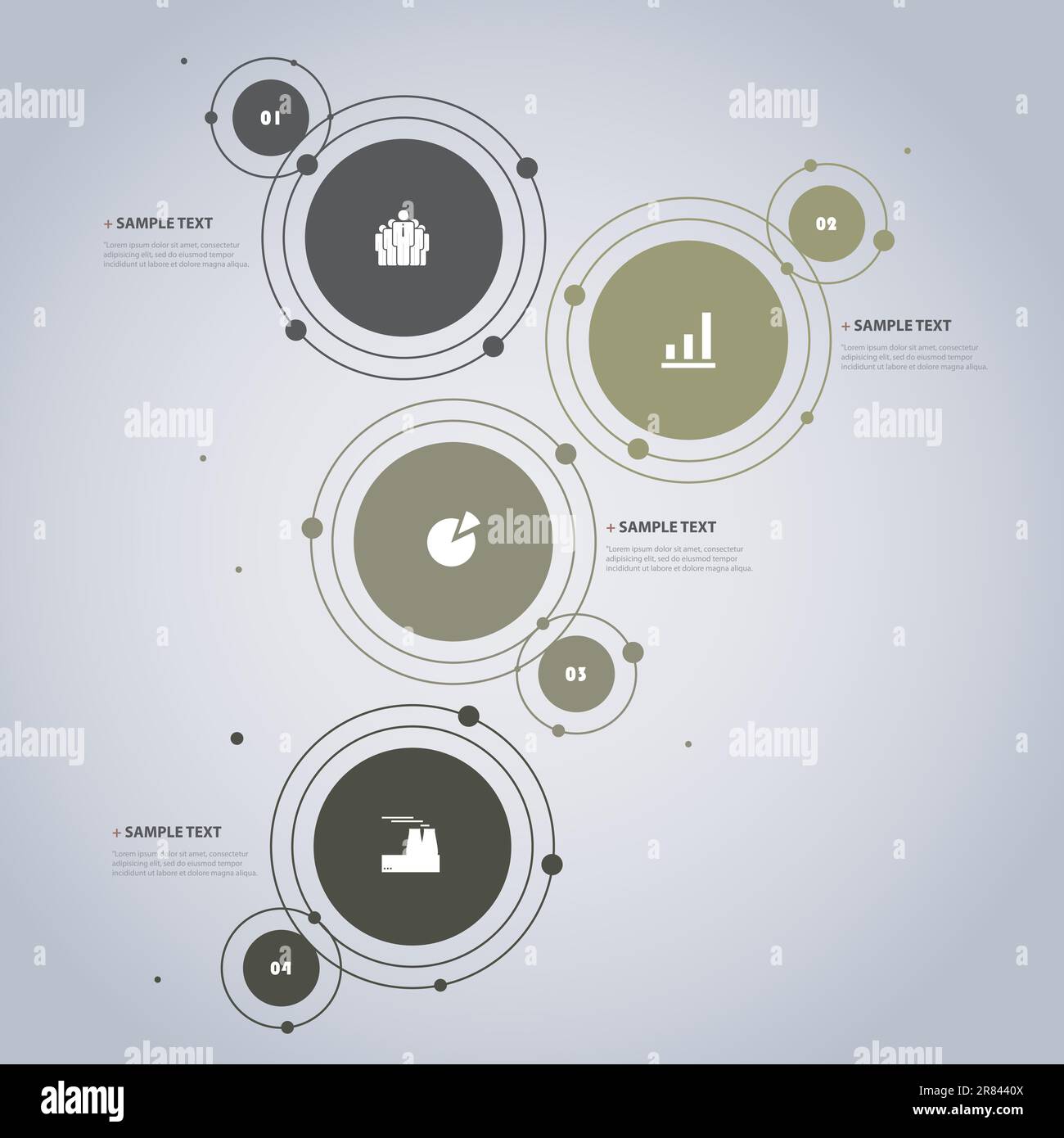 Colorful Minimal Infographics Layout Creative Design, Chart, Diagram ...