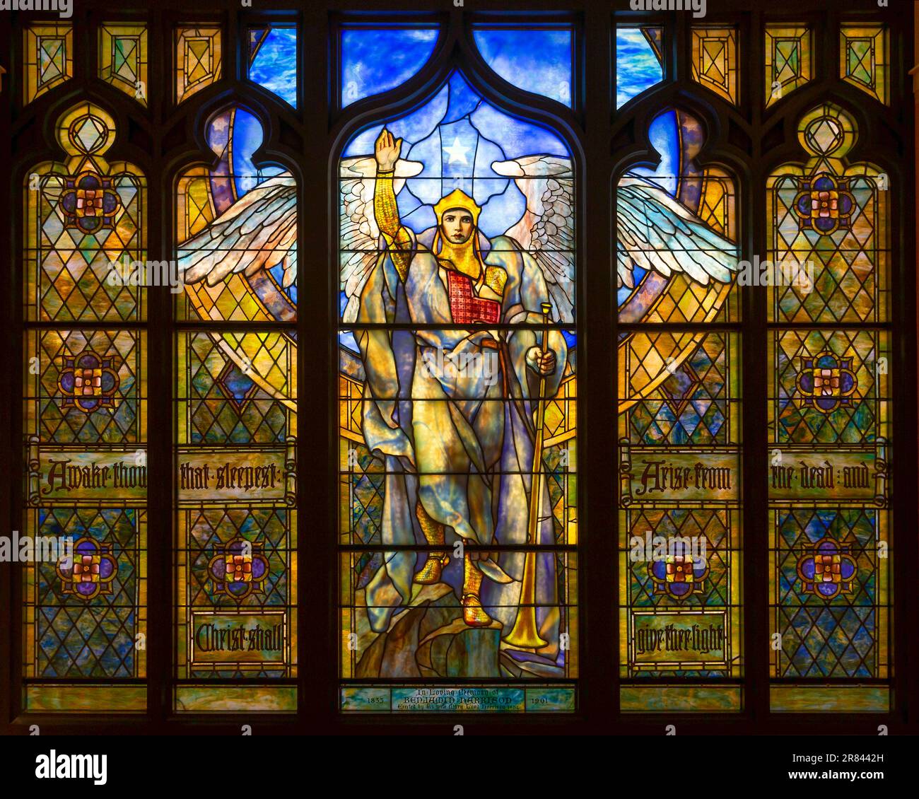 Angel of the Resurrection, Frederick Wilson, 1903-1904, Tiffany Glass ...