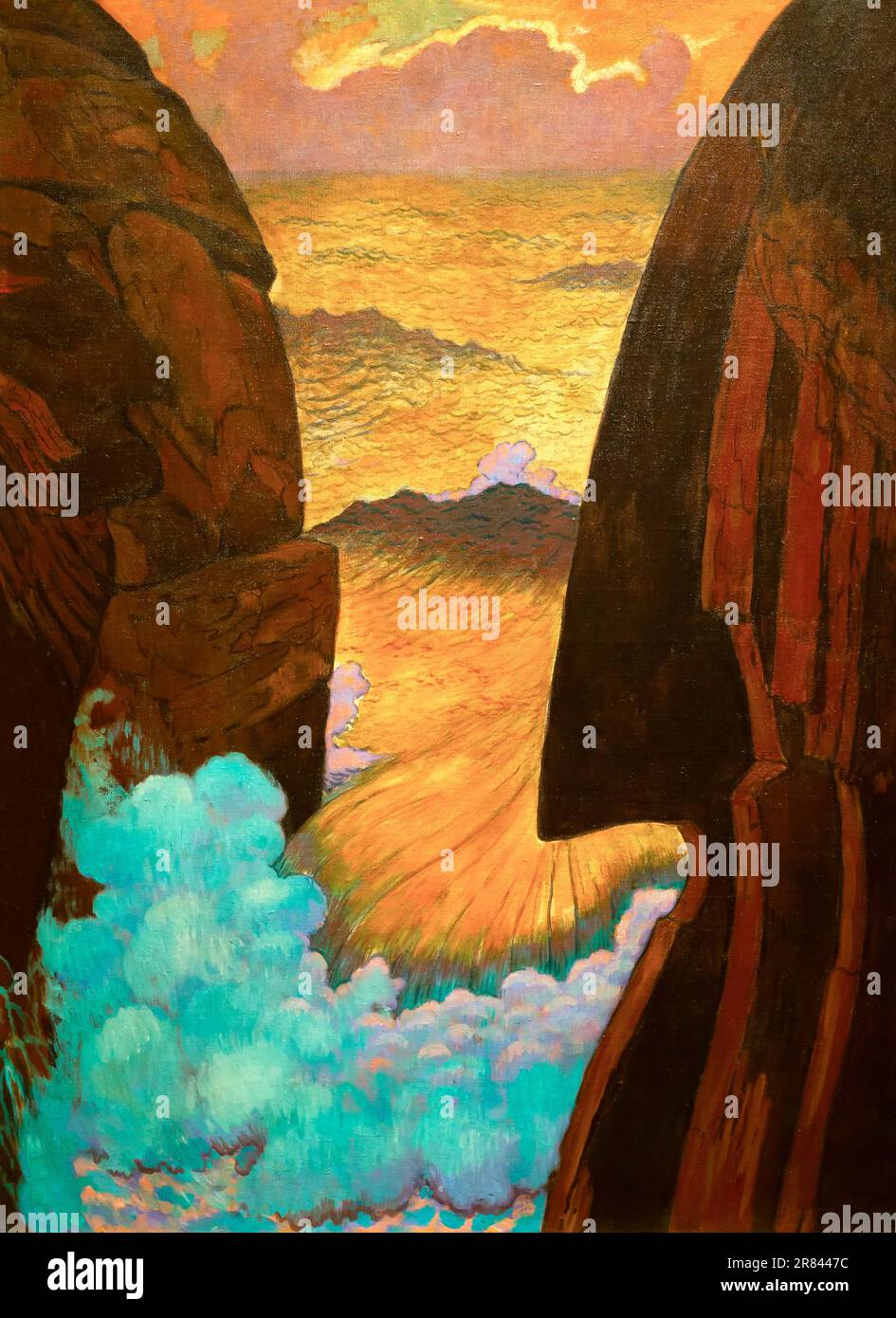 Vorhor, The Green Wave, Georges Lacombe, circa 1896-1897, Indianapolis Museum of Art ...