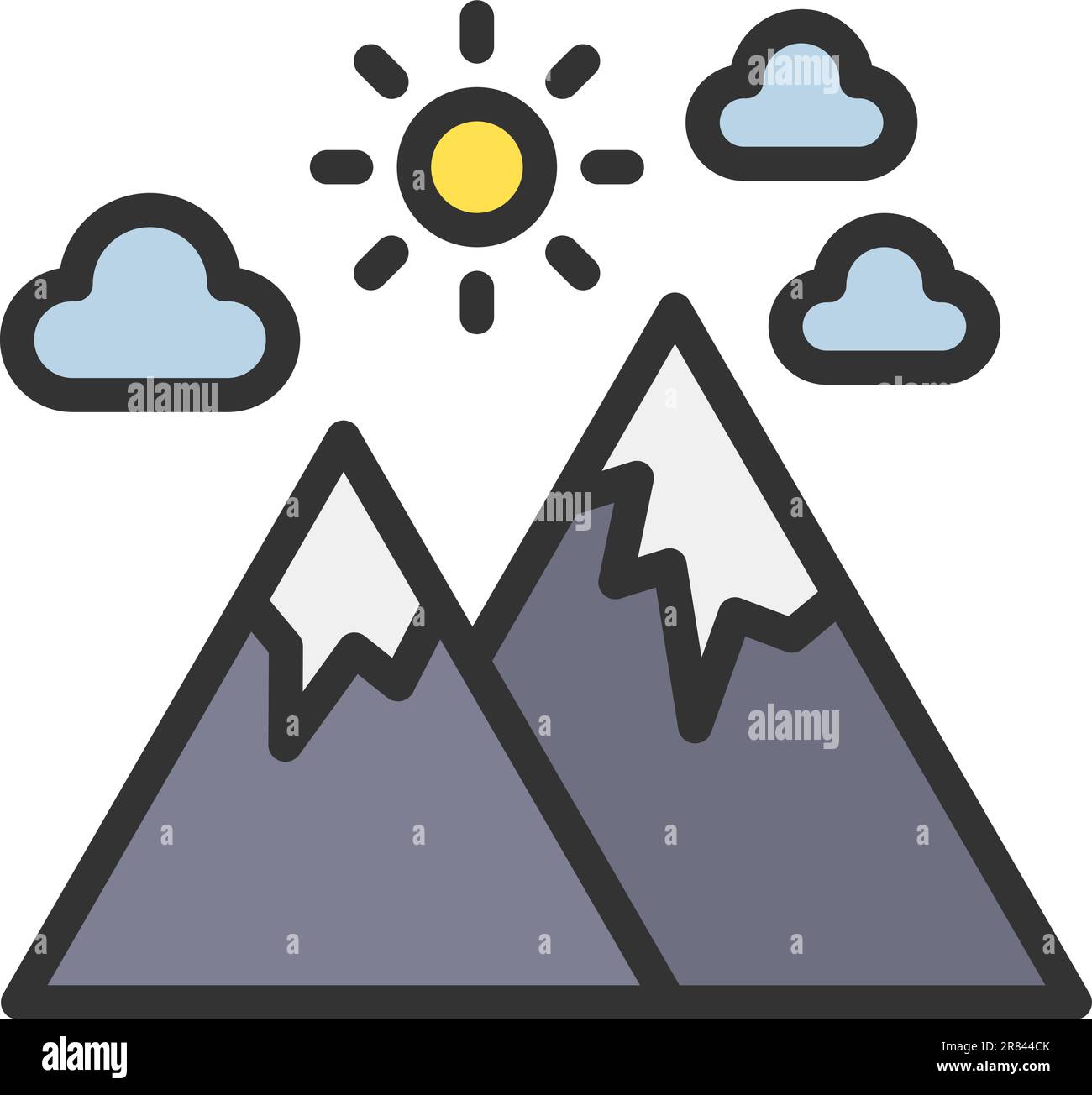 Mountain icon vector image Stock Vector Image & Art - Alamy