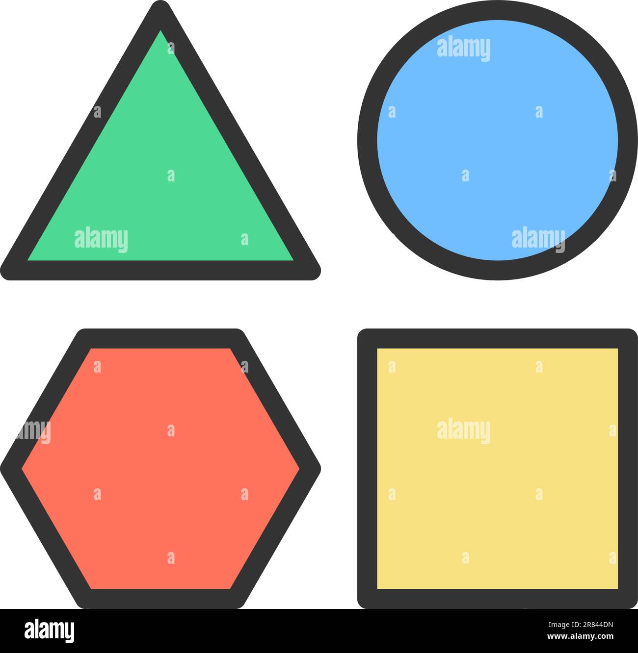 Shapes icon vector image Stock Vector Image & Art - Alamy