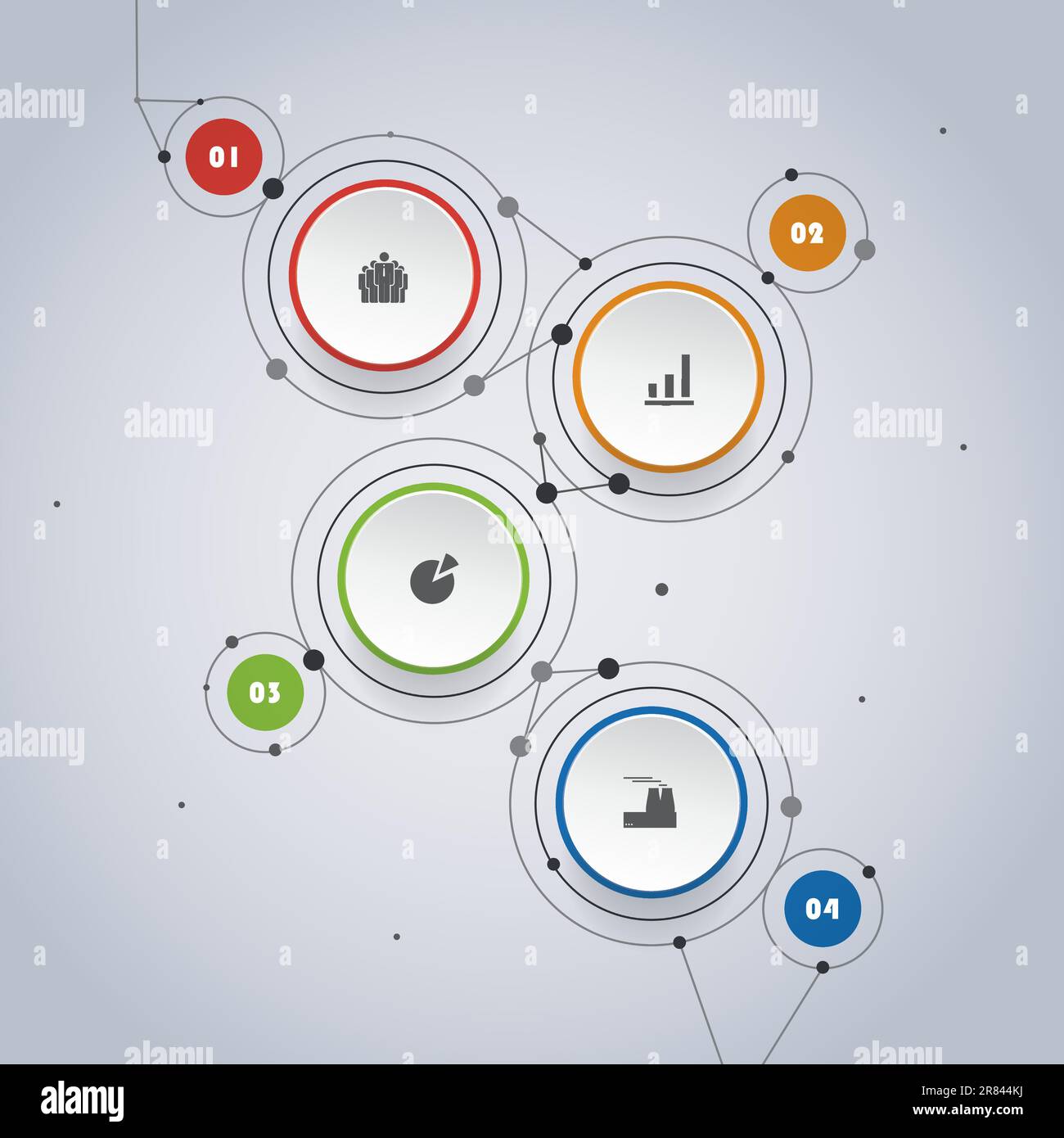 Colorful Minimal Infographics Layout Creative Design, Chart, Diagram ...