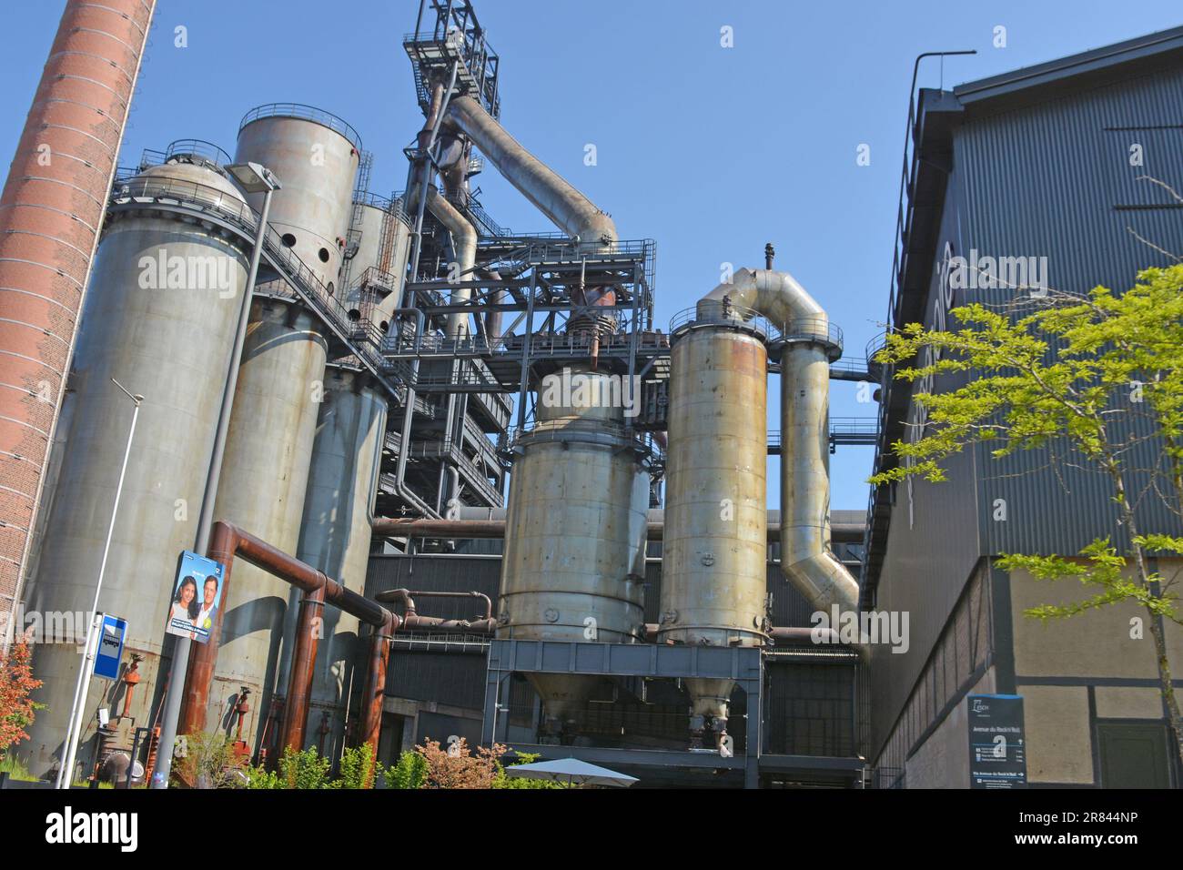 old blast furnaces, Esch sur Alzette Belval, Luxembourg Stock Photo - Alamy