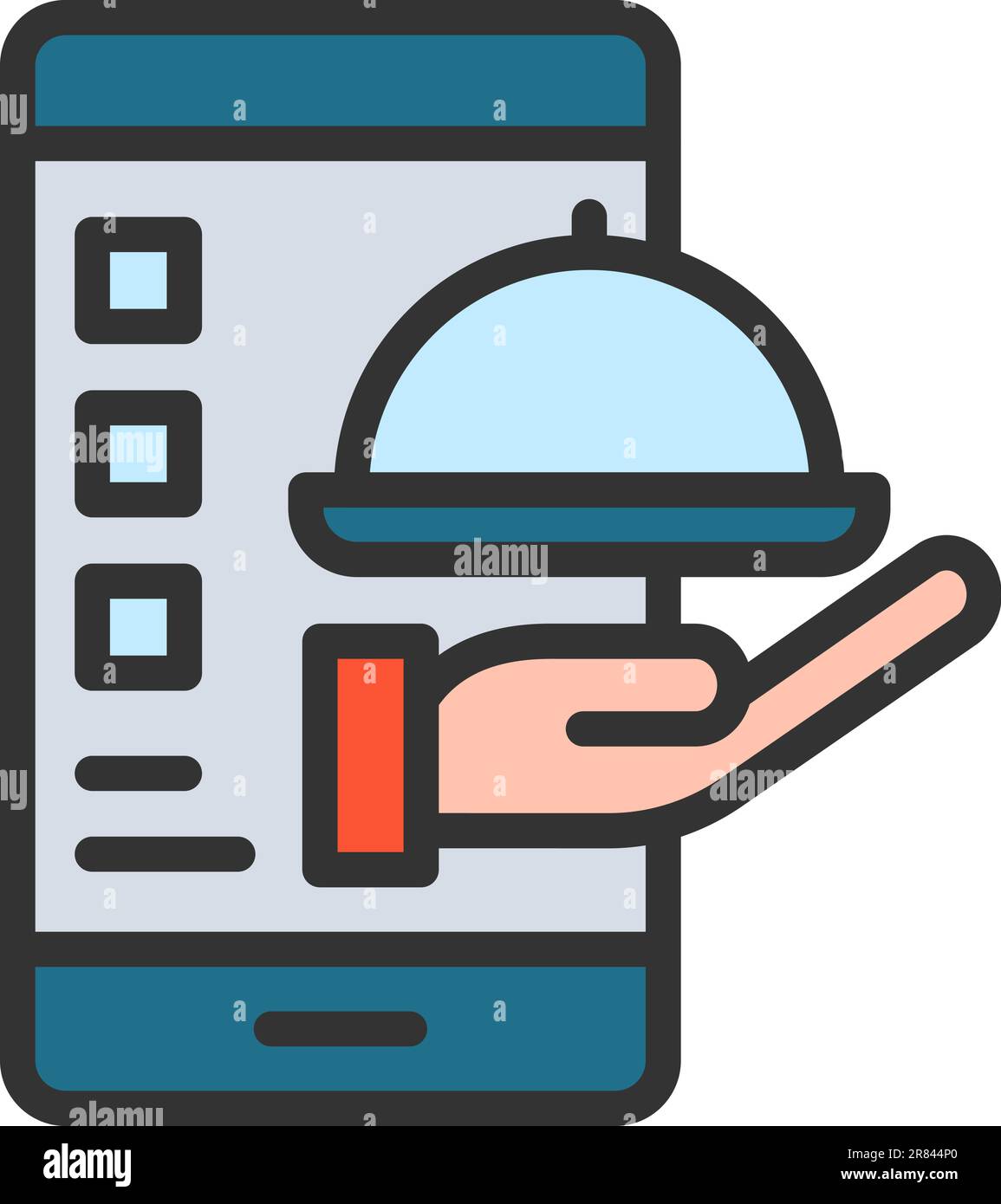 Food App icon vector image Stock Vector Image & Art - Alamy