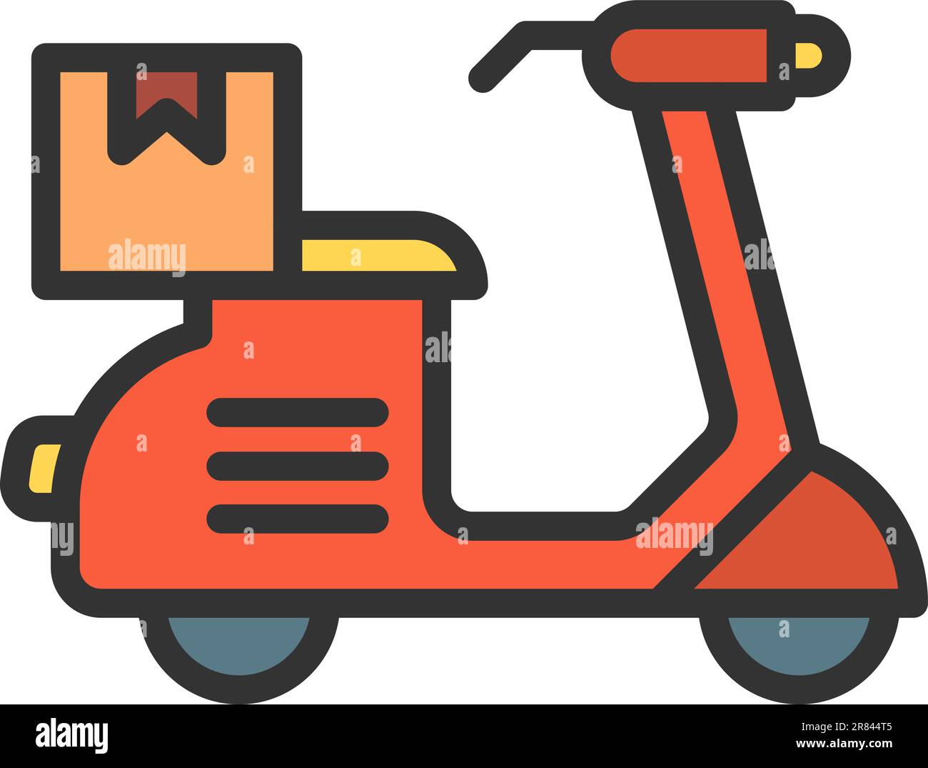 Delivery Bike icon vector image Stock Vector Image & Art - Alamy