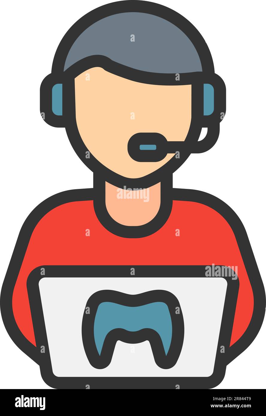 Gamer icon vector image Stock Vector Image & Art - Alamy