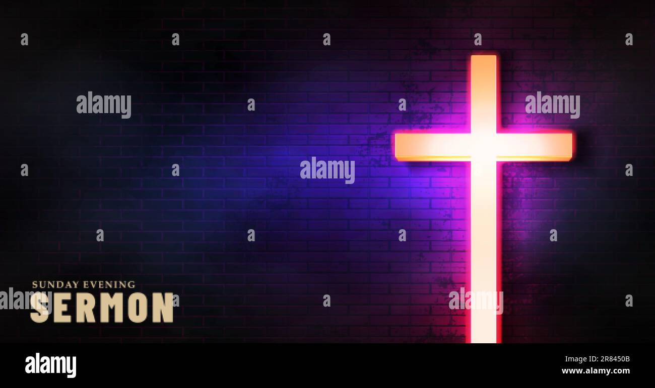 Neon cross hi-res stock photography and images - Alamy