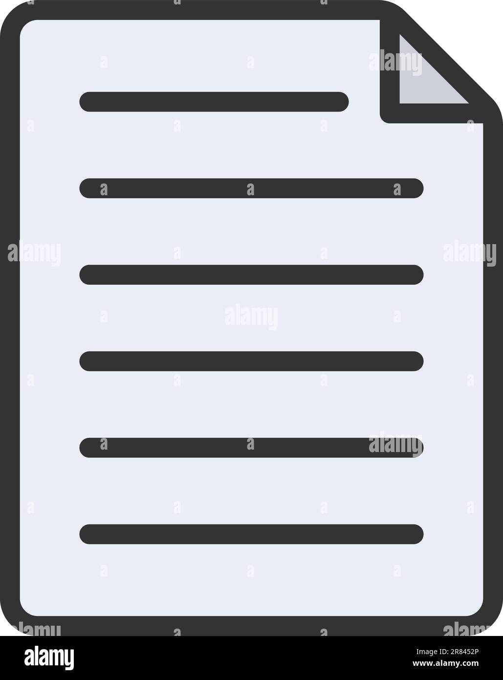 Paper icon vector image Stock Vector Image & Art - Alamy