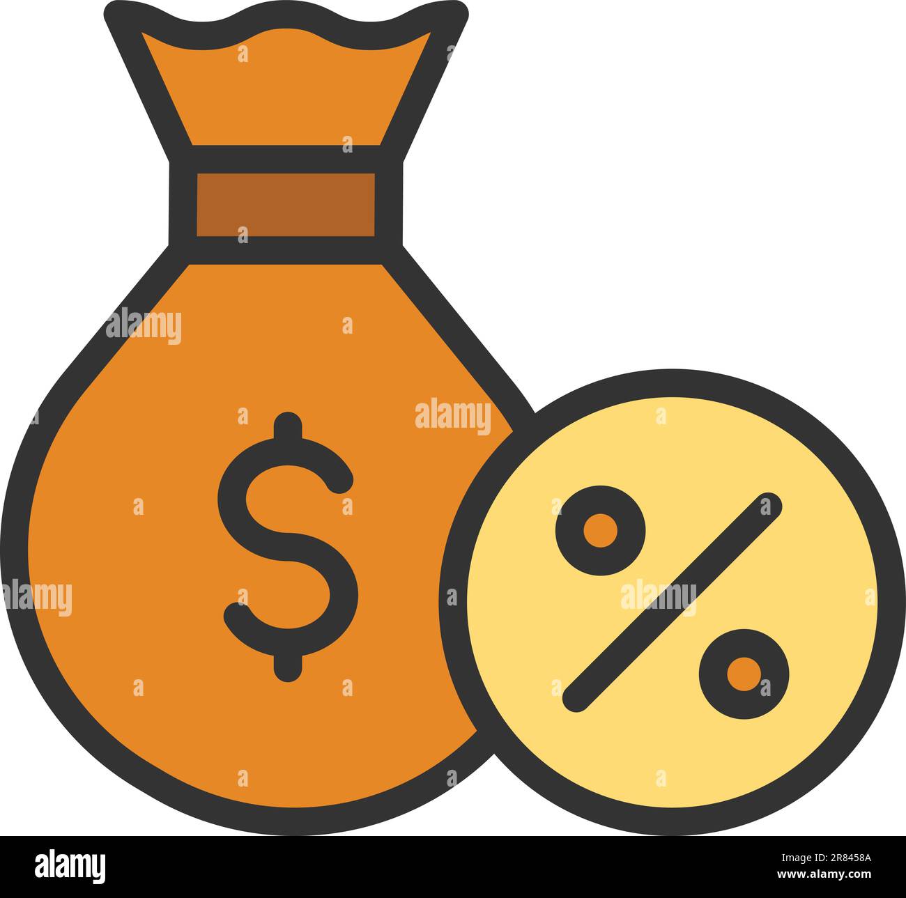 Interest Rate icon vector image Stock Vector Image & Art - Alamy