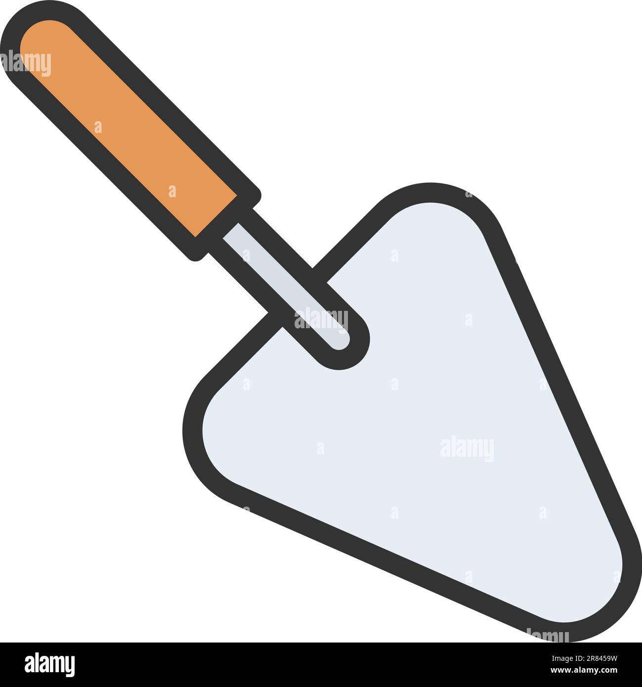 Bricklaying trowel Stock Vector Images - Alamy