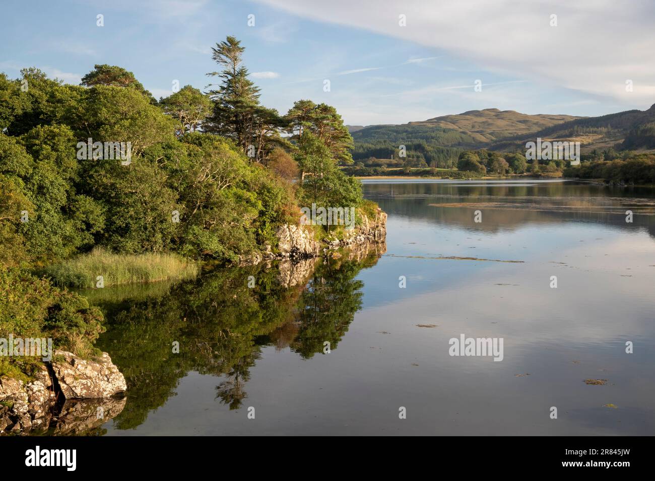 Looking down Loch a' Chumhainn from Cuin on the Isle of Mull Stock ...