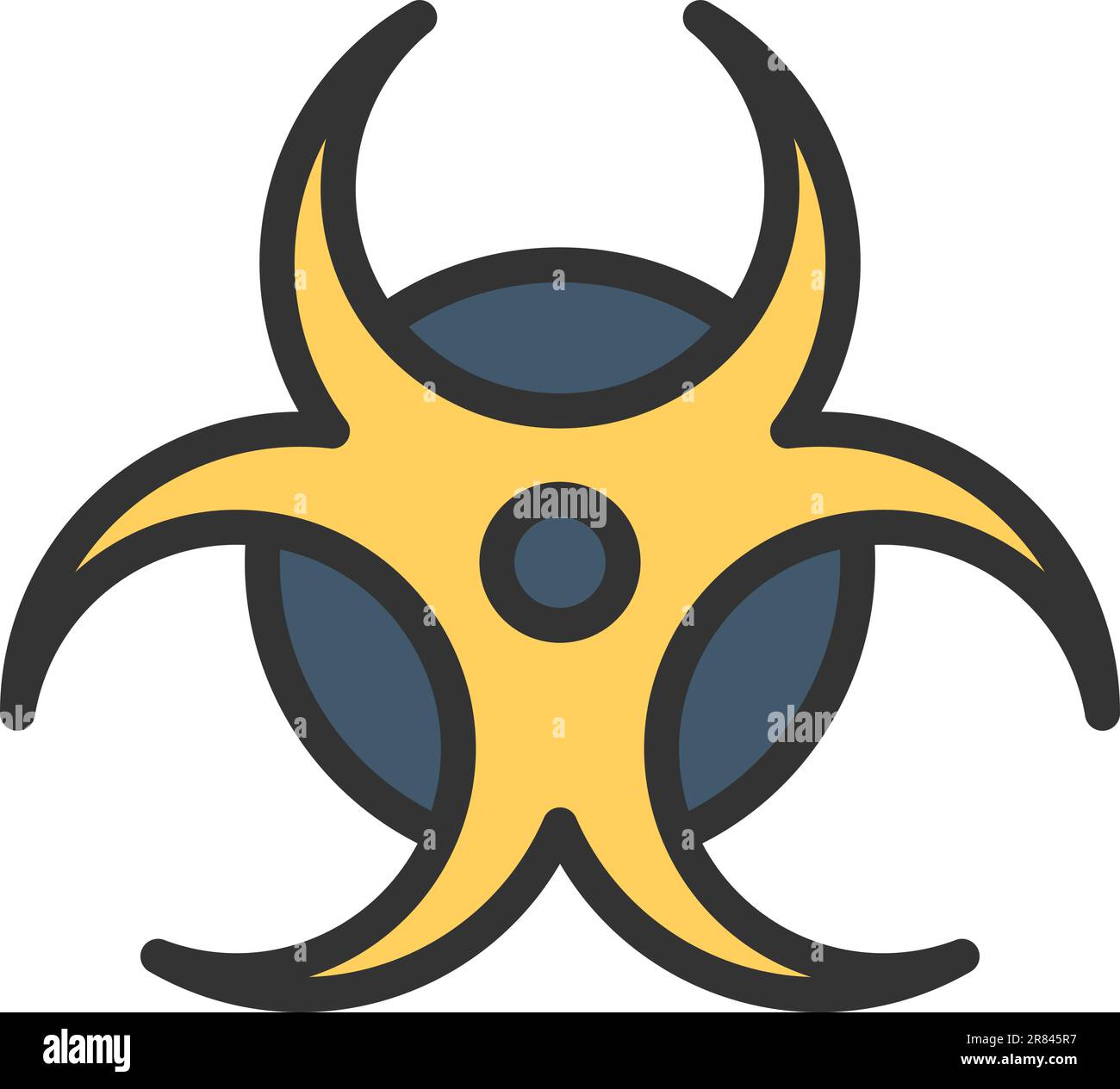 Biohazard Sign icon vector image Stock Vector Image & Art - Alamy