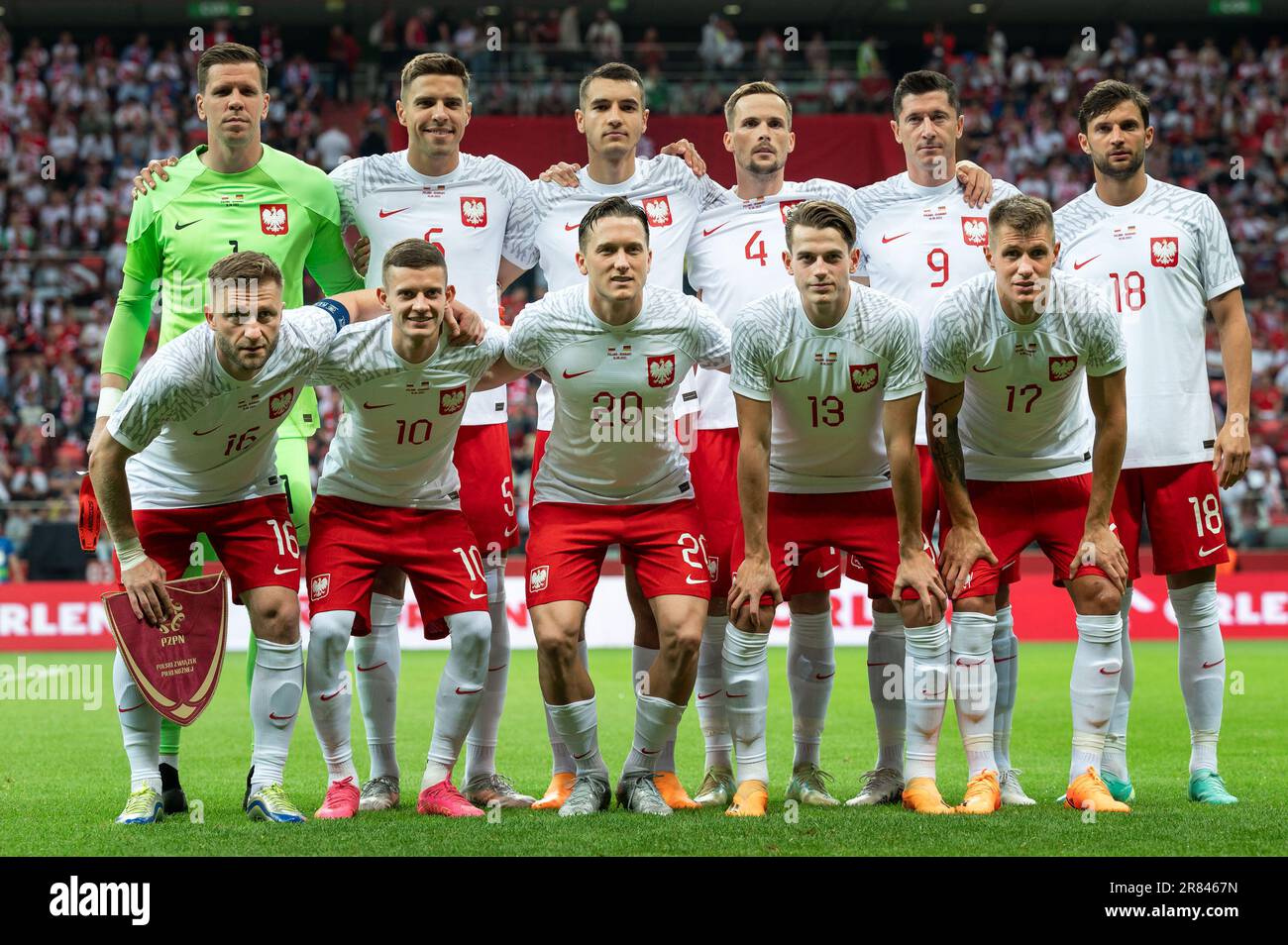 WARSAW, POLAND - JUNE 16, 2023: Friendly football match Poland vs ...