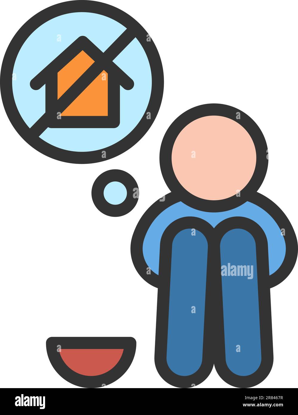 Homeless icon vector image Stock Vector Image & Art - Alamy